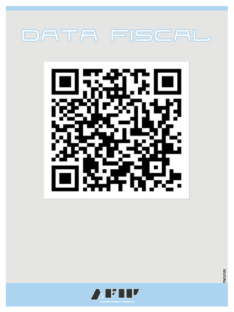 F960 Afip Data Fiscal | PDF