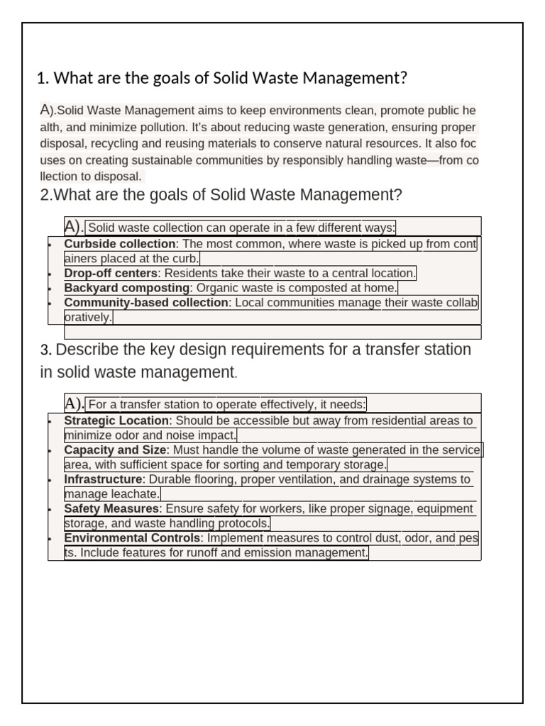 Solid Waste Mangement | PDF | Waste | Waste Management