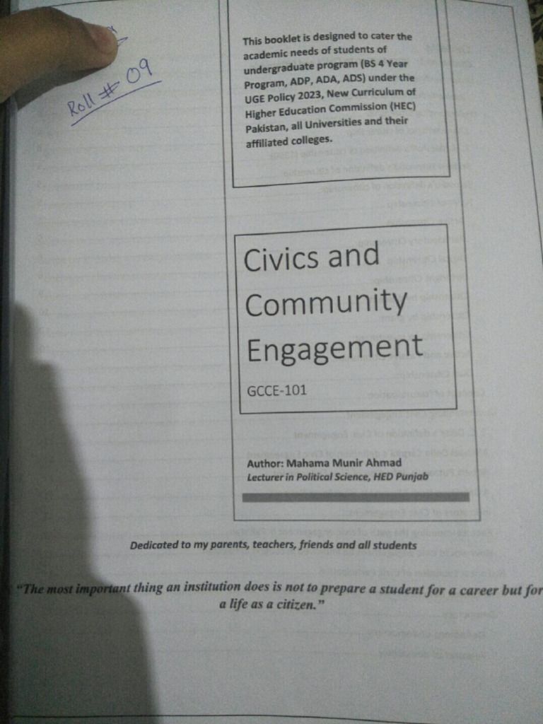Civics and Community Engagement | PDF