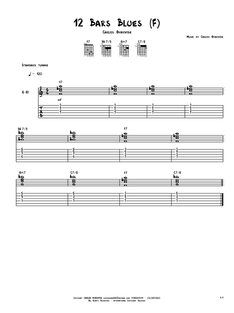 12 Bars Blues (F) | PDF