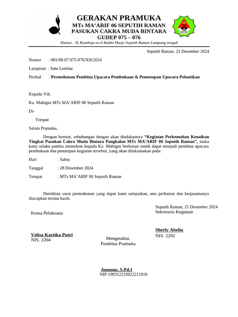 Surat Pemberitahuan | PDF