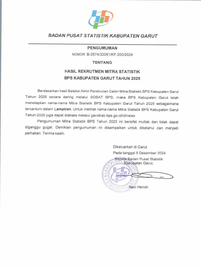 Hasil_Rekrutmen_Mitra_Tahun_2025_1733361477 | PDF