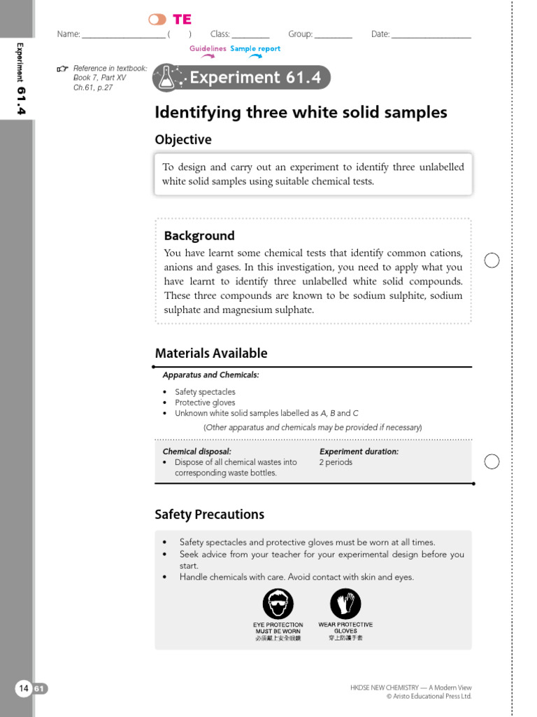 wbte_6104_e | PDF | Precipitation (Chemistry) | Hydroxide