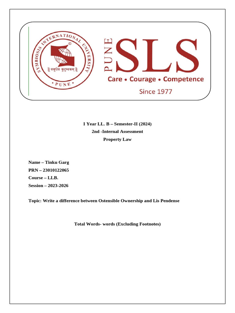 Ostensible Ownership vs. Lis Pendens Explained | PDF | Lawsuit | Property