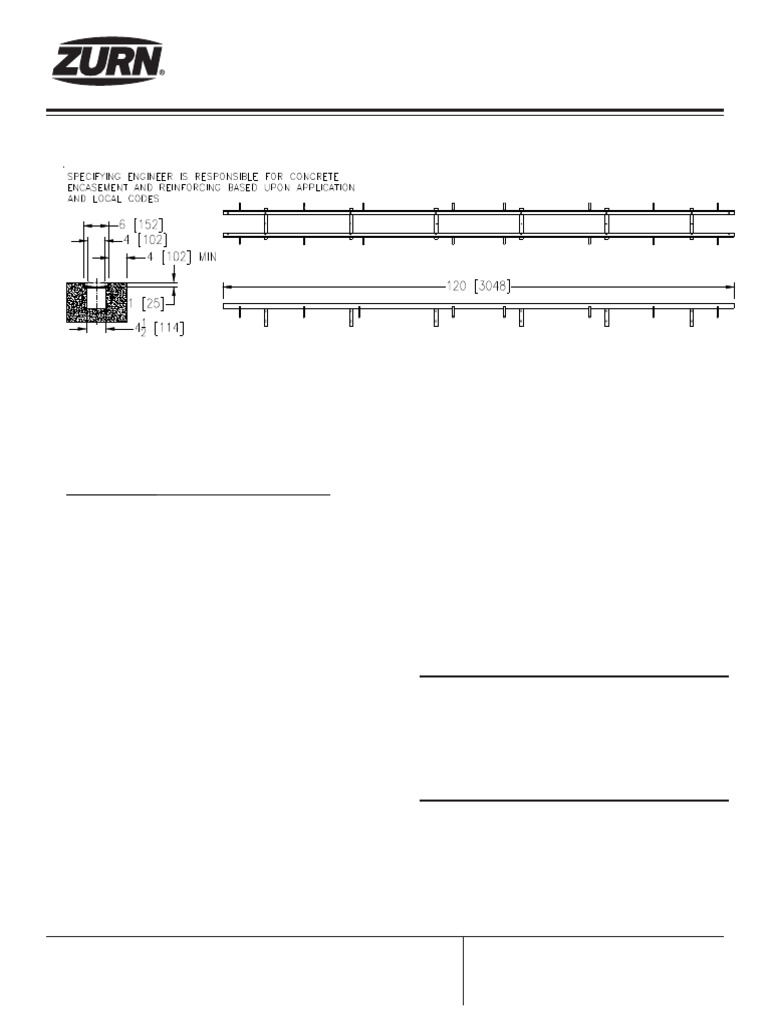 Zurn Z706-HDS Frame and Grate Specs | PDF | Stainless Steel | Steel