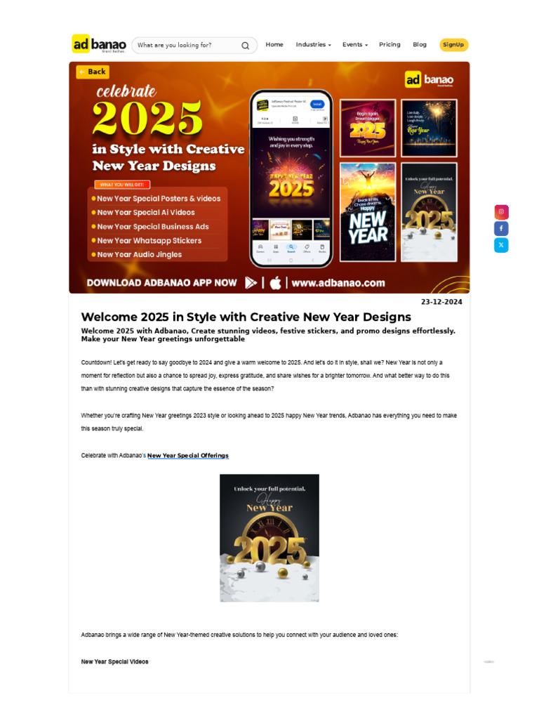 Creative New Year Designs for 2025 | PDF