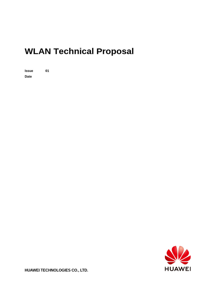 WLAN Technical Proposal | PDF | Computer Network | Wireless Lan