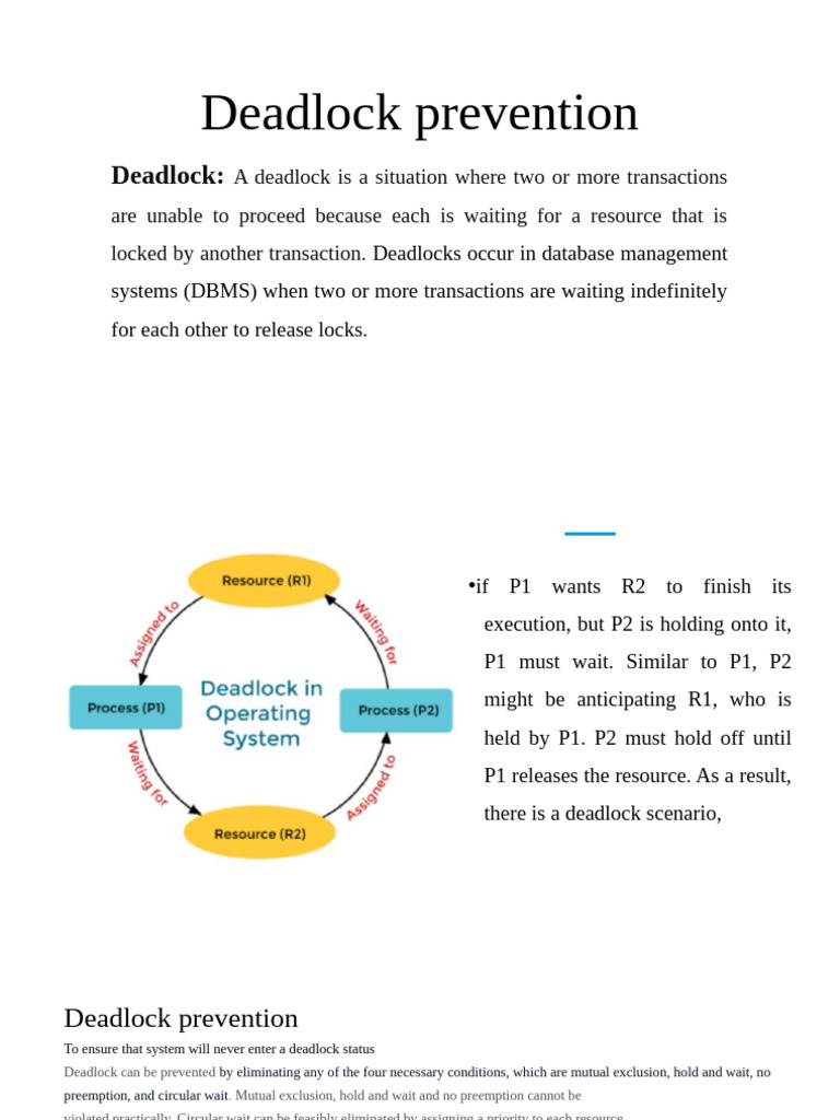 deadlock prevention | PDF | Computer Architecture | Information Retrieval