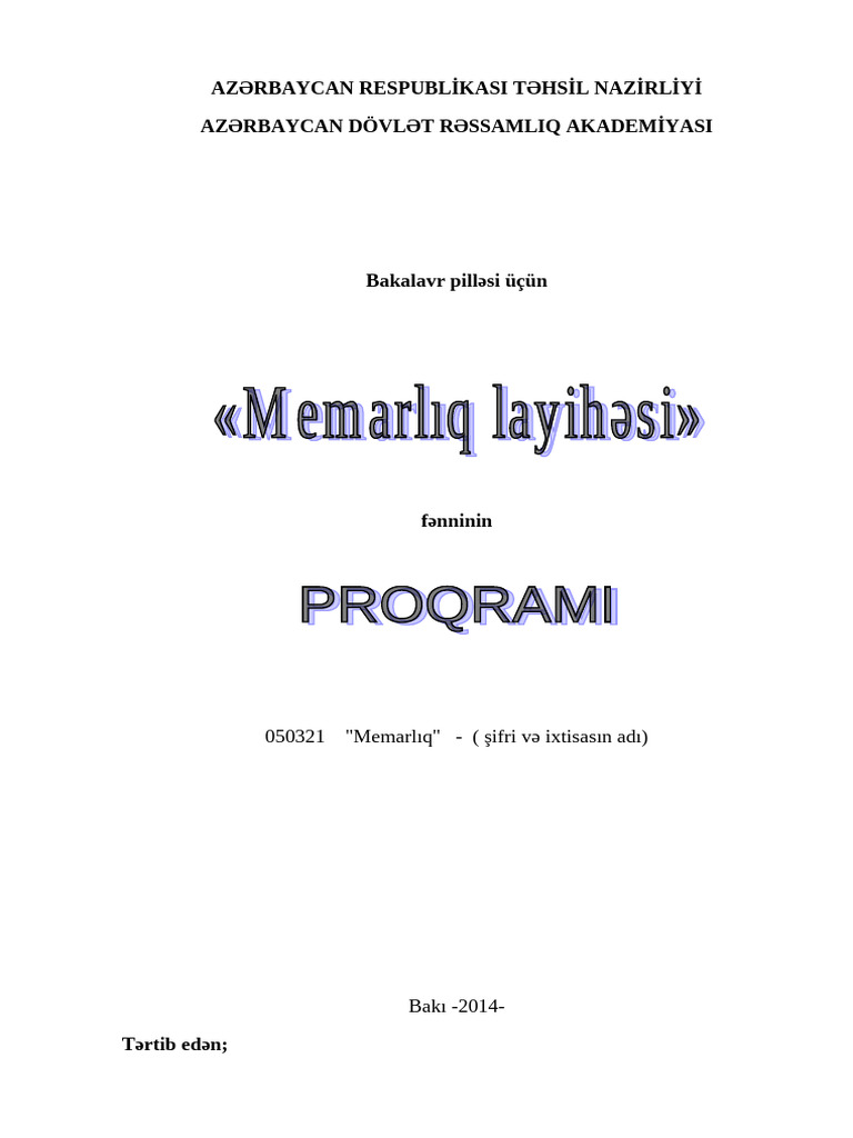 Lay Proqram | PDF