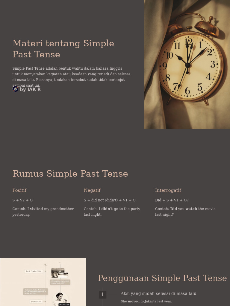 Panduan Lengkap Simple Past Tense | PDF