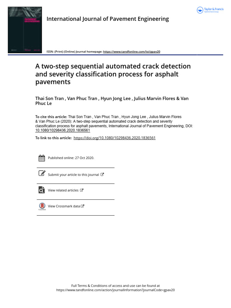 A Two-Step Sequential Automated Crack Detection and Severity ...