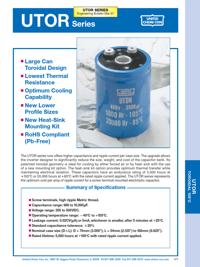 ETOR451CTN222ME79M | PDF | Capacitor | Electrical Engineering