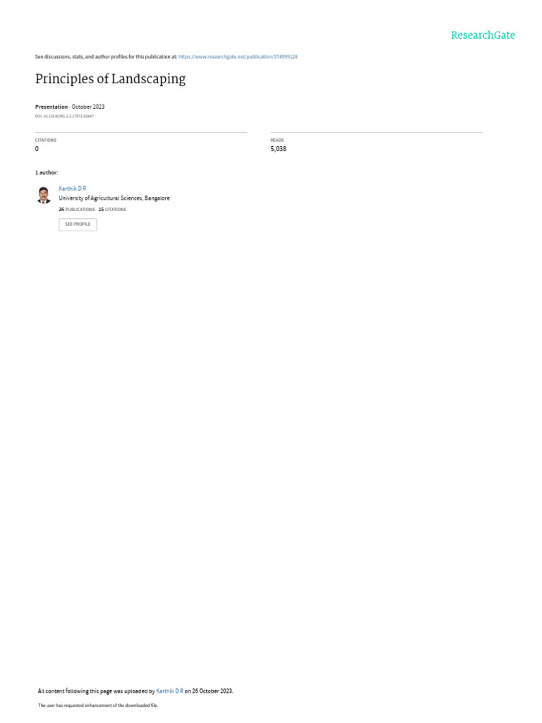 Principles of Landscaping | PDF | Color | Vision