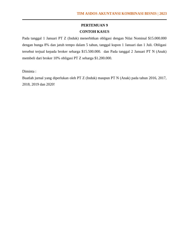 CHAPTER 9 - Latihan Soal | PDF