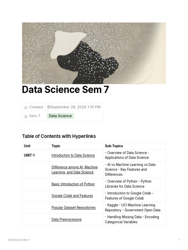 Data Science Sem 7 | PDF | Artificial Intelligence | Intelligence (AI ...