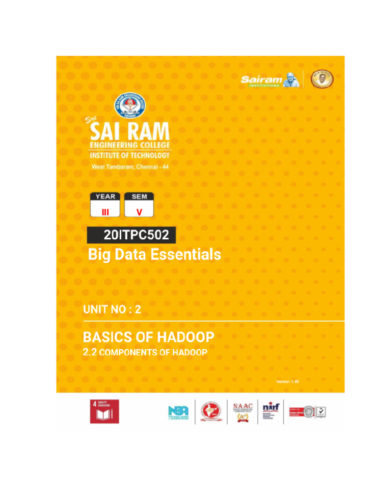 2.2. Components of Hadoop - Analysing.docx | PDF | Apache Hadoop | Map Reduce