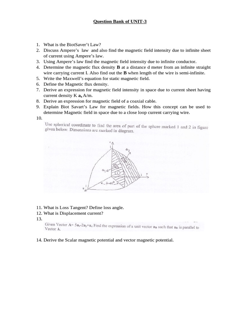 Question Bank Unit-3 | PDF