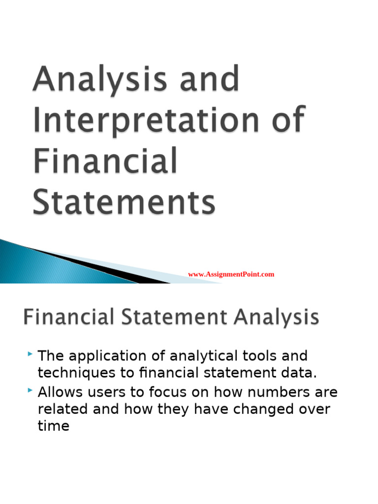 Analysis and Interpretation of Financial Statements | PDF | Stocks ...