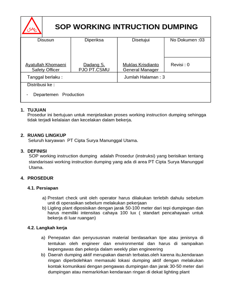 3. SOP dumping | PDF