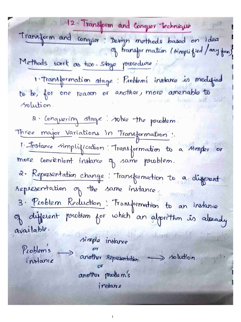 Transform and Conquer | PDF