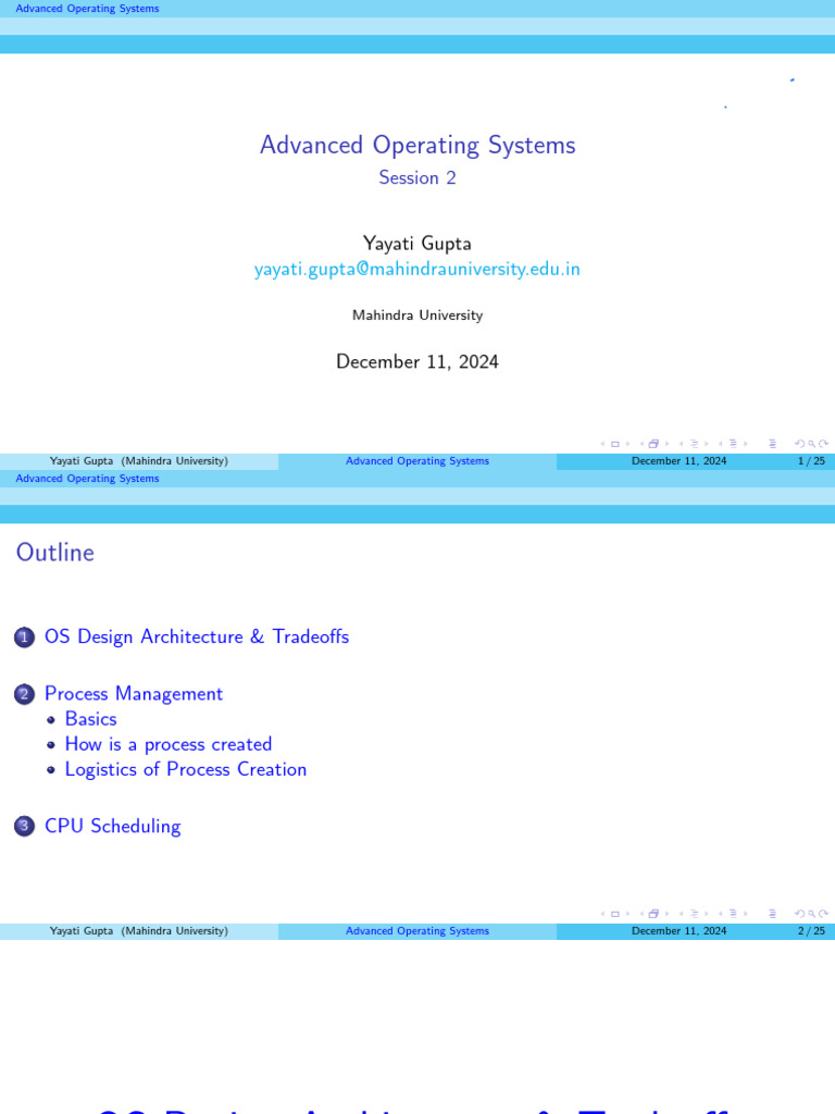 AOS2PPT (2) | PDF | Operating System | Scheduling (Computing)