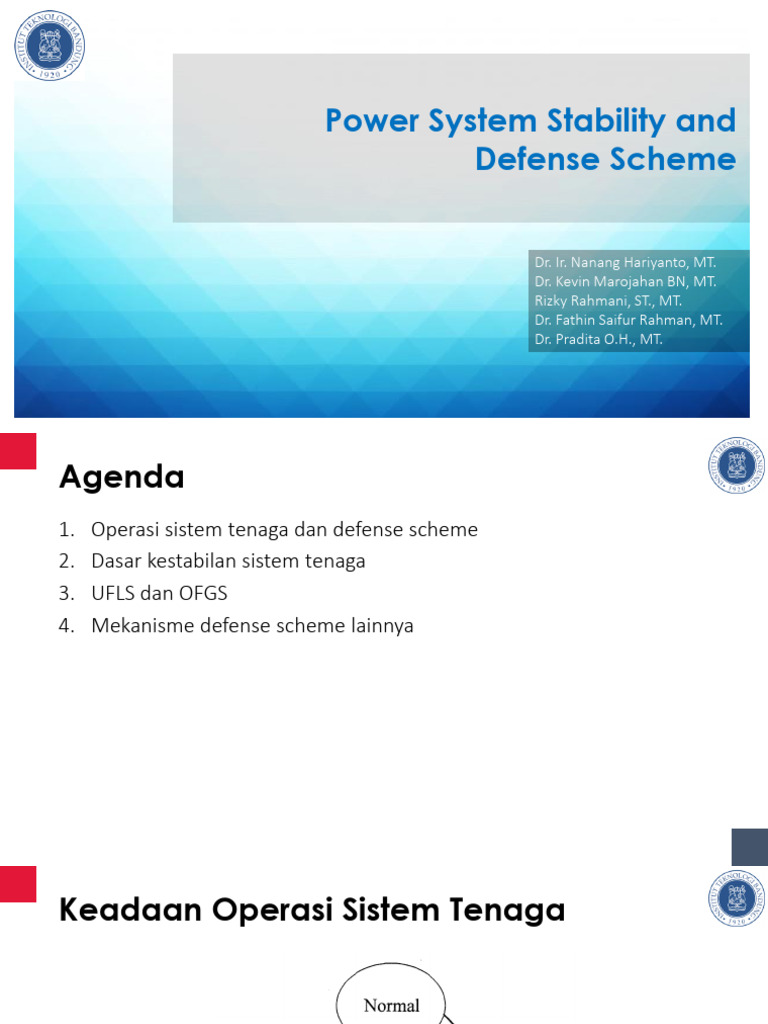 Kuliah Defense Scheme 2024 | PDF | Electric Generator | Power (Physics)