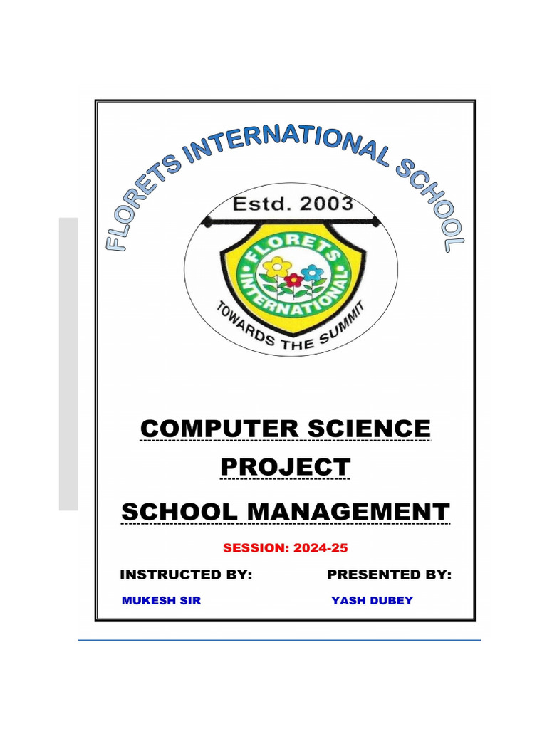 School Management System | PDF
