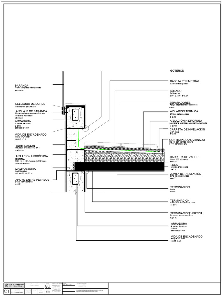 Detalle Constructivo Cubierta Invertida | PDF | Ingeniería de ...
