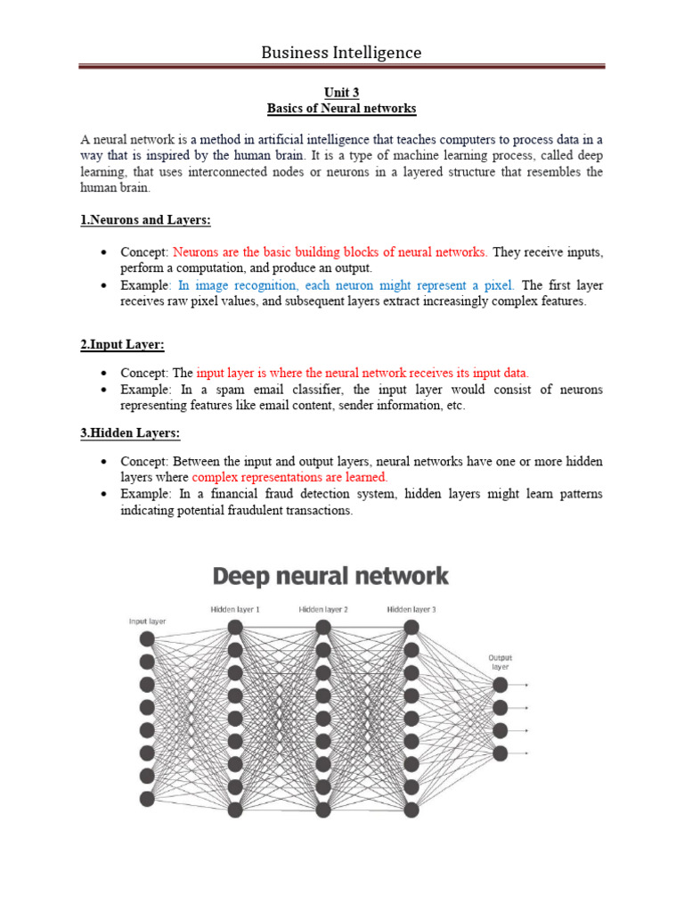 BI_Unit_3 | PDF | Support Vector Machine | Artificial Neural Network