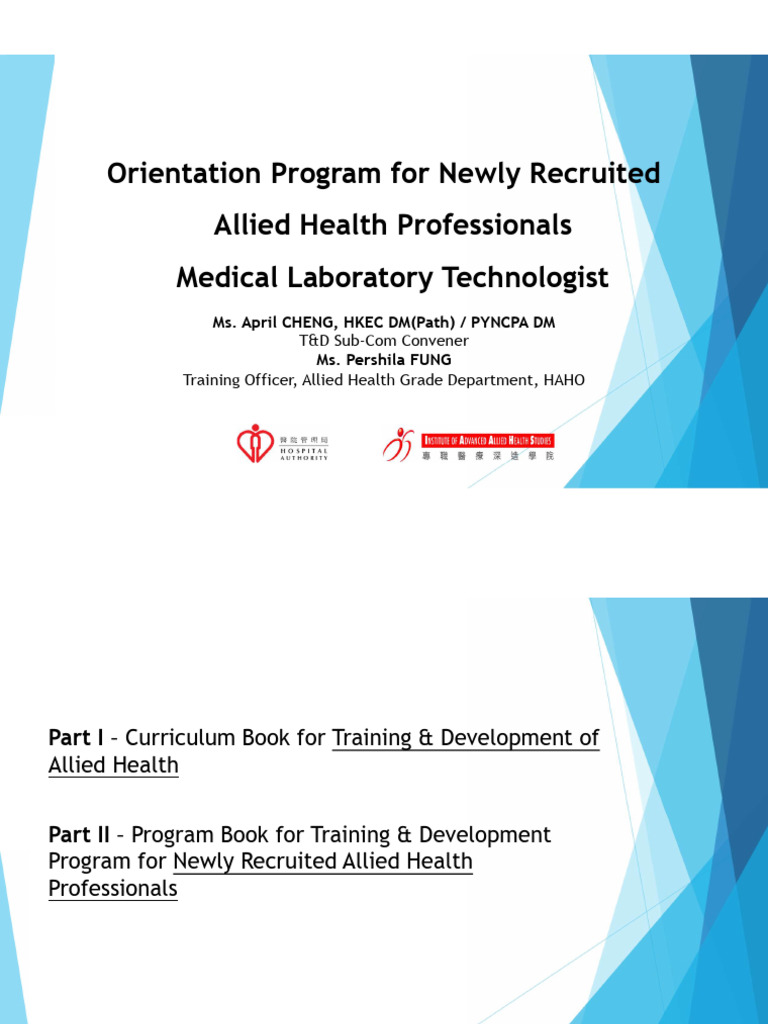 NR Orientation MLT Part 1 Curriculum Book | PDF | Health Care | Medicine