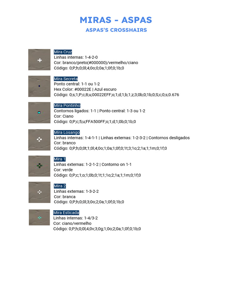 Miras Aspas Atualizado | PDF