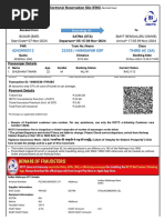 Irctc Sample Ticket Format | PDF | Identity Document | Transport