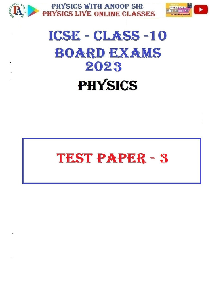 Phy Test 3 | PDF
