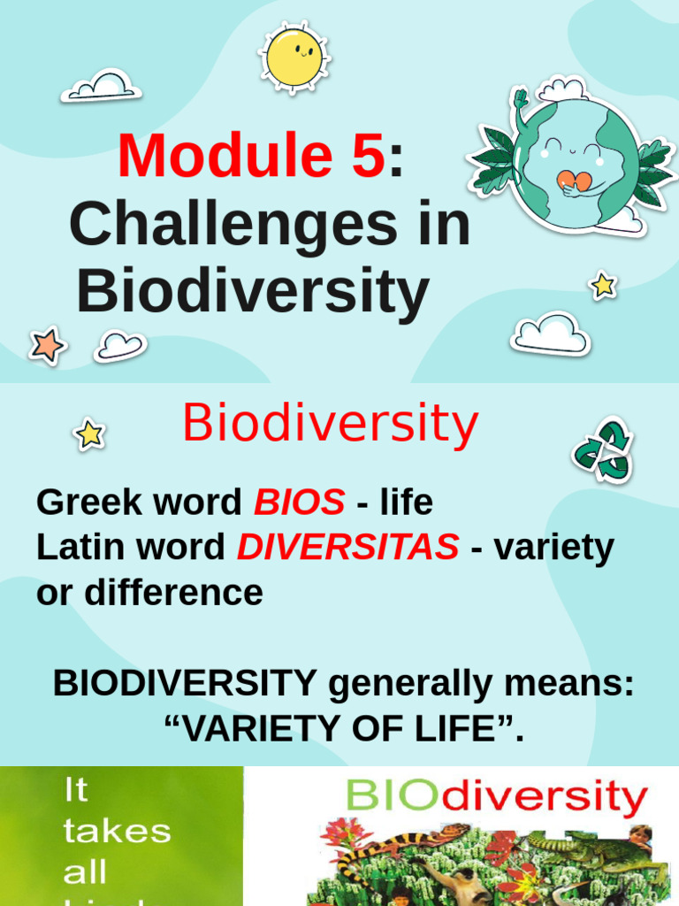 Module 5 Challenges in Biodiversity | PDF | Planets | Ecosystem