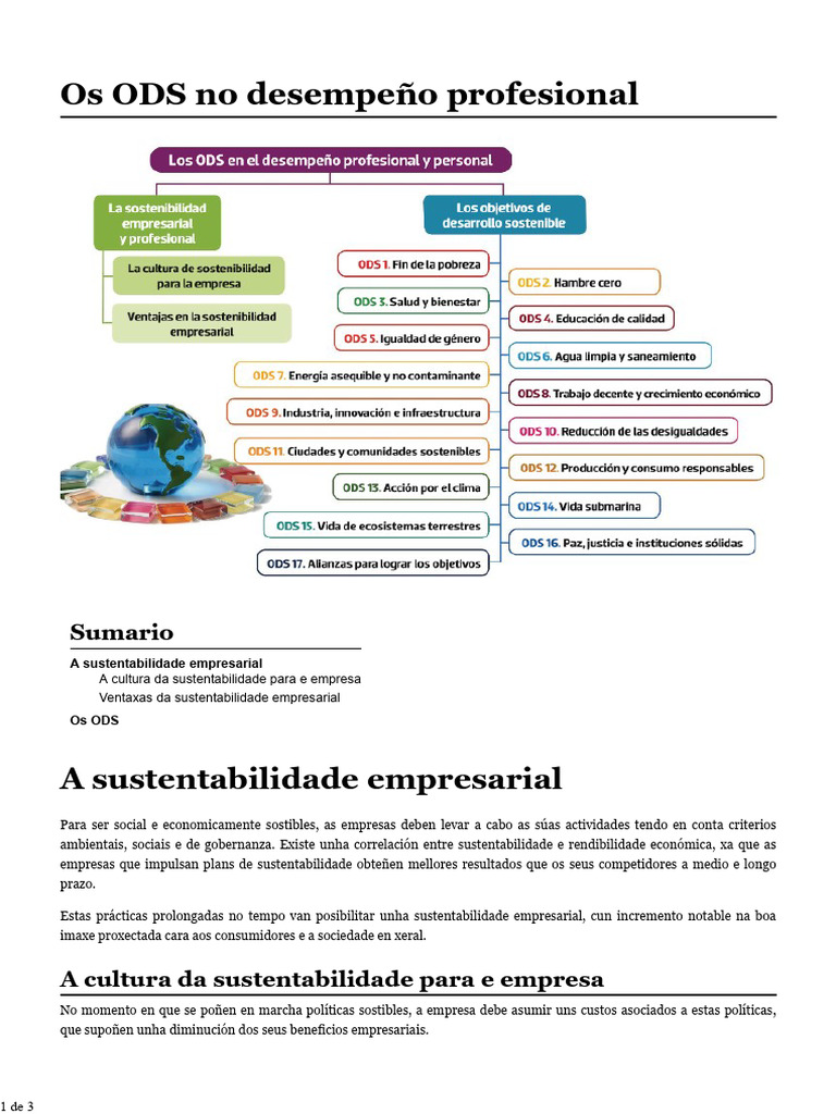 03 Os ODS No Desempeno Profesional | PDF