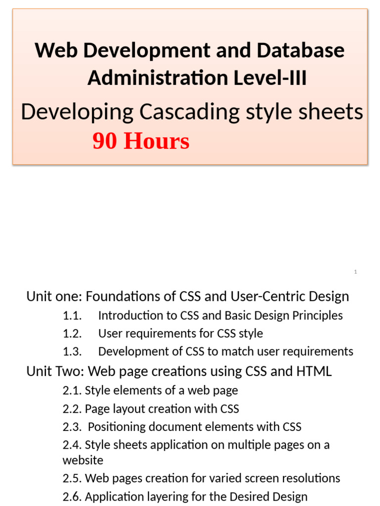 Developing Cascading Style Sheets2 | PDF | Hyperlink | World Wide Web