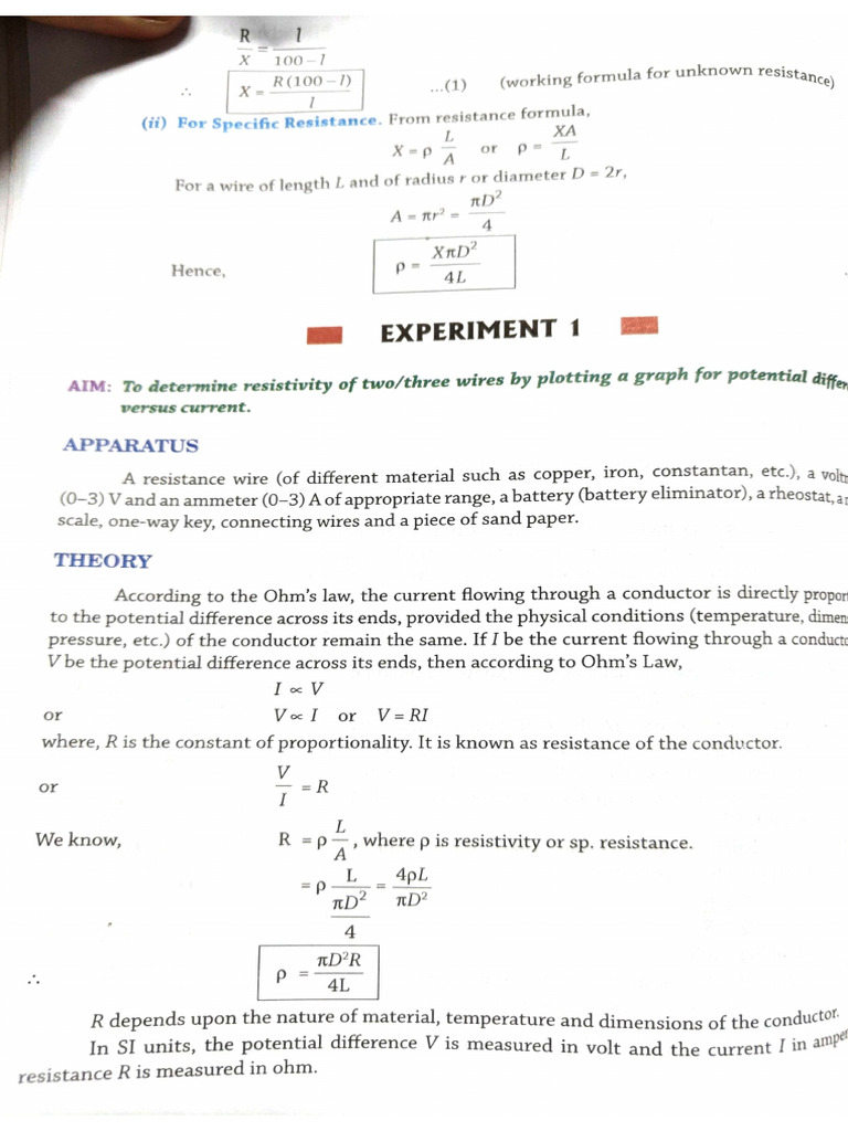 Physics Practical Class 12 | PDF