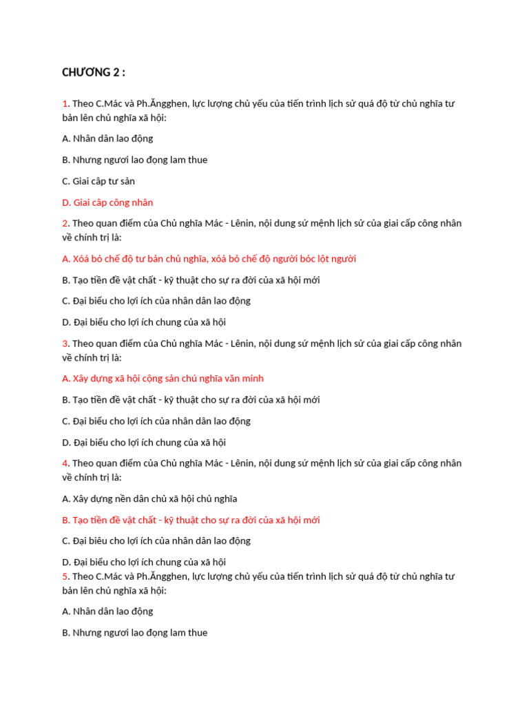 Câu hỏi C2+C3 Ánh Ngọc | PDF