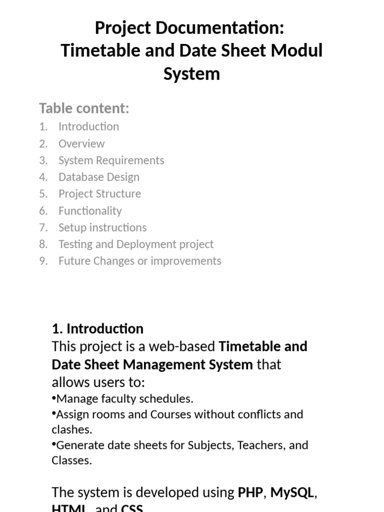 Project Documentation | PDF | Php | Software Engineering
