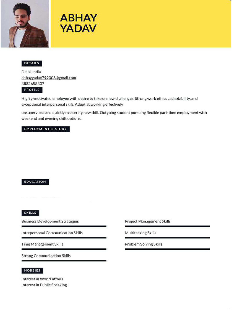 Abhay Kumar - Resume - Apna | PDF