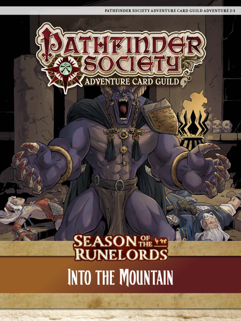 Pathfinder Adventure: Into the Mountain | PDF | D20 System