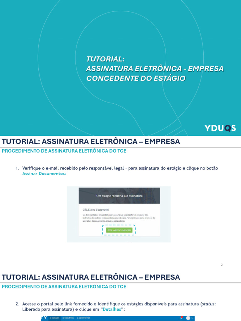 Tutorial Assinatura Eletr Nica Empresa | PDF