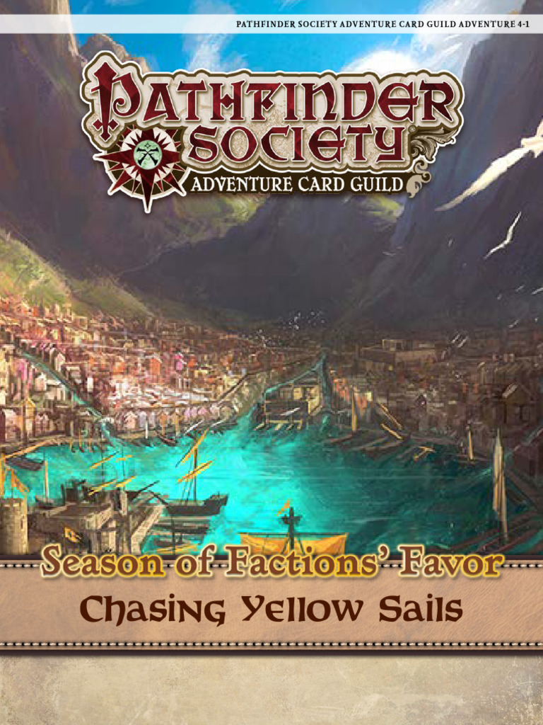 Adventure Card Game Adventure 4-1 Chasing Yellow Sails | PDF | D20 System
