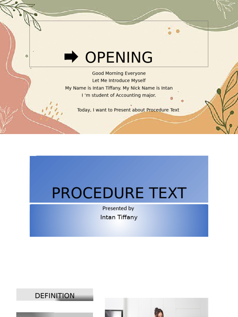 Understanding Procedure Text Basics | PDF