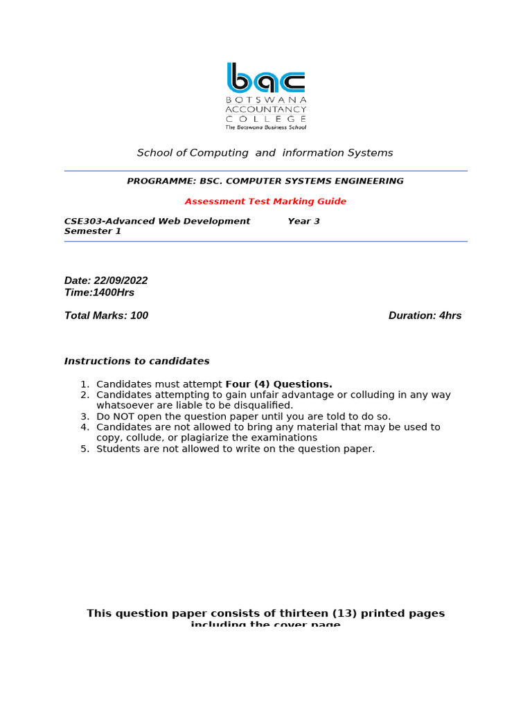BSc Computer Systems Engineering Exam Guide | PDF | Software Development | Computer Programming