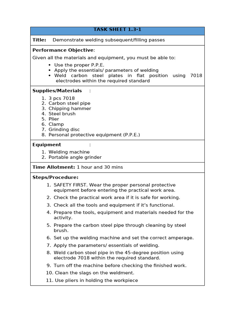 07i Task Sheet 1.3-1 | PDF
