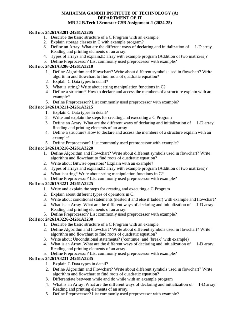 Csb-pps Assignment 1 2024-25 | PDF | Algorithms | String (Computer Science)