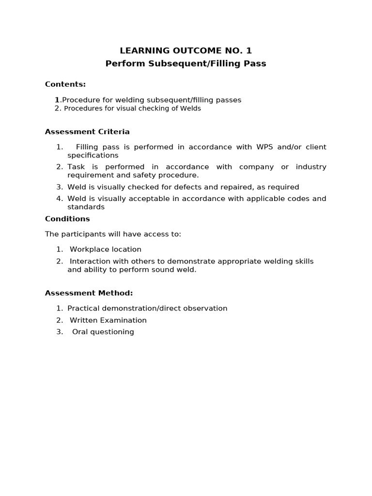 Learning Outcome No | PDF