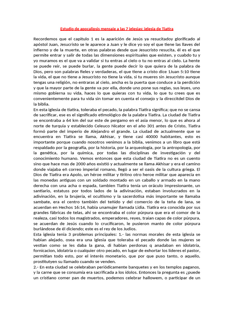 Estudio Apocalipsis Pdf Cristo Título Moralidad