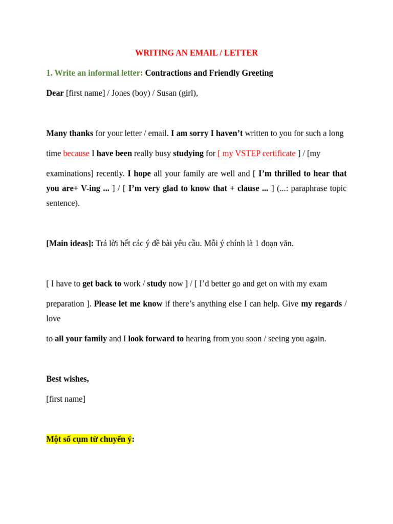 WRITING AN EMAIL | PDF